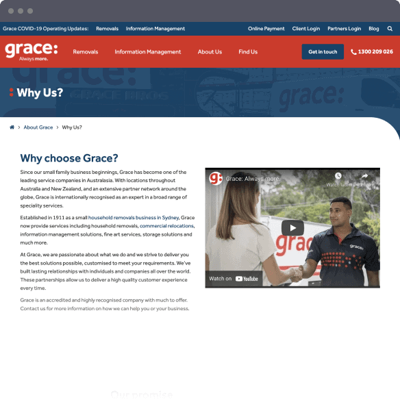 Bespoke Online Quote Tool: Grace Removals Group - 4mation
