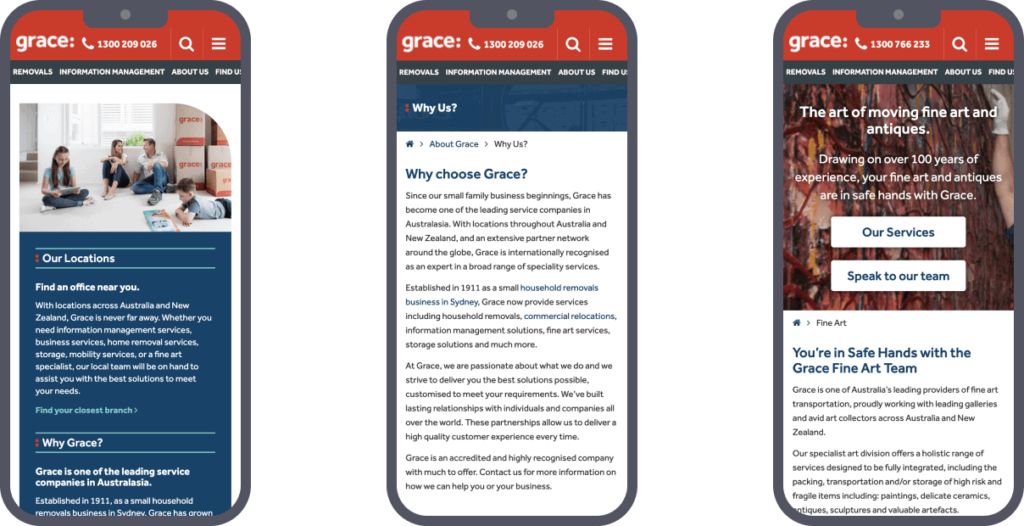Bespoke Online Quote Tool: Grace Removals Group - 4mation